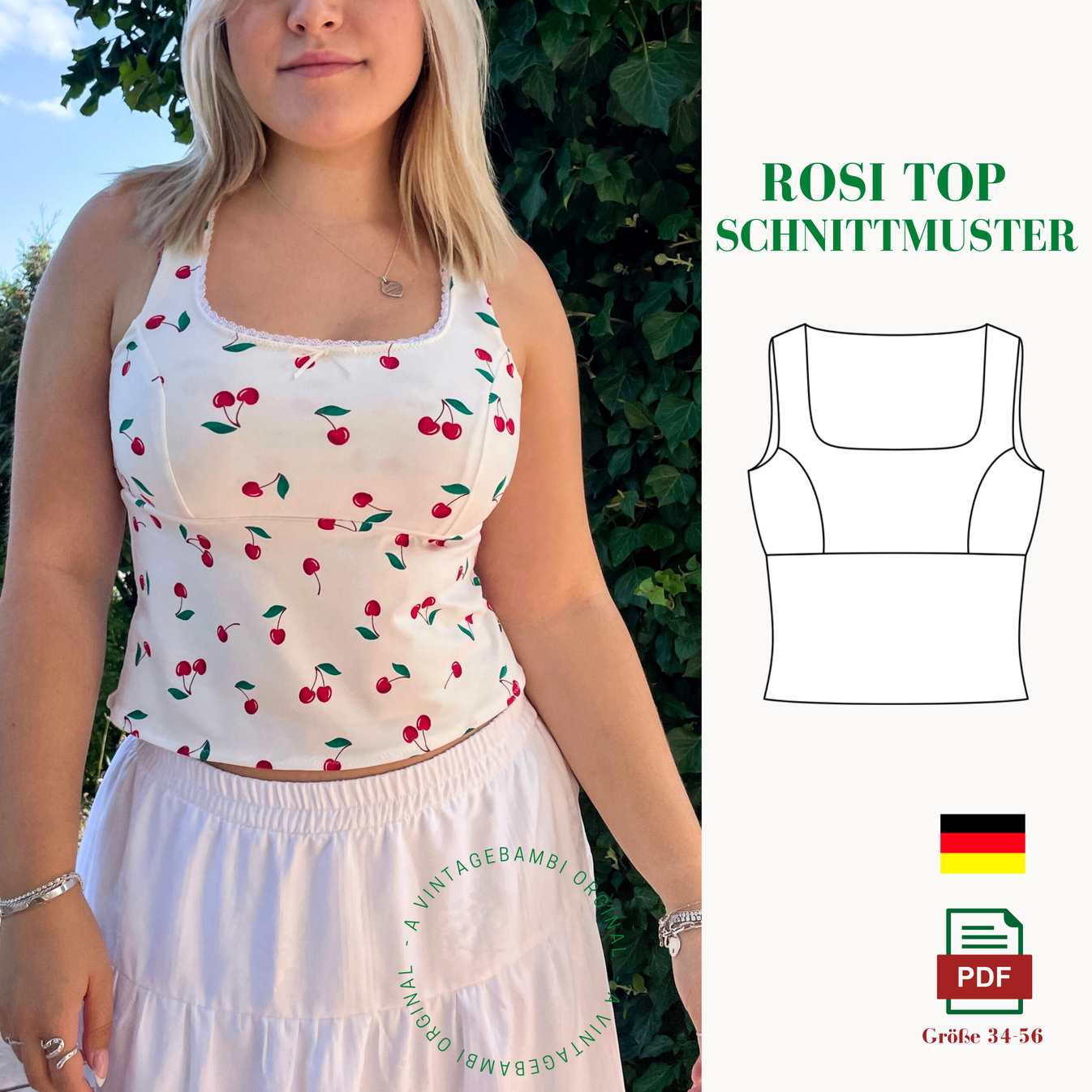 Rosi Top Schnittmuster DEUTSCH – vintageBambi