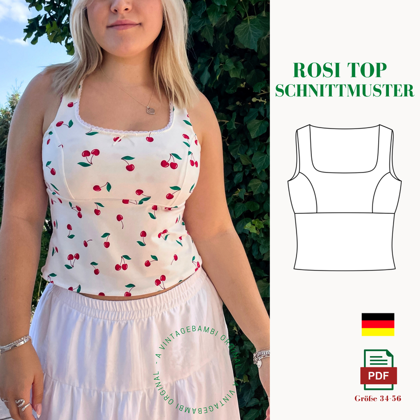 Rosi Top Schnittmuster DEUTSCH – vintageBambi