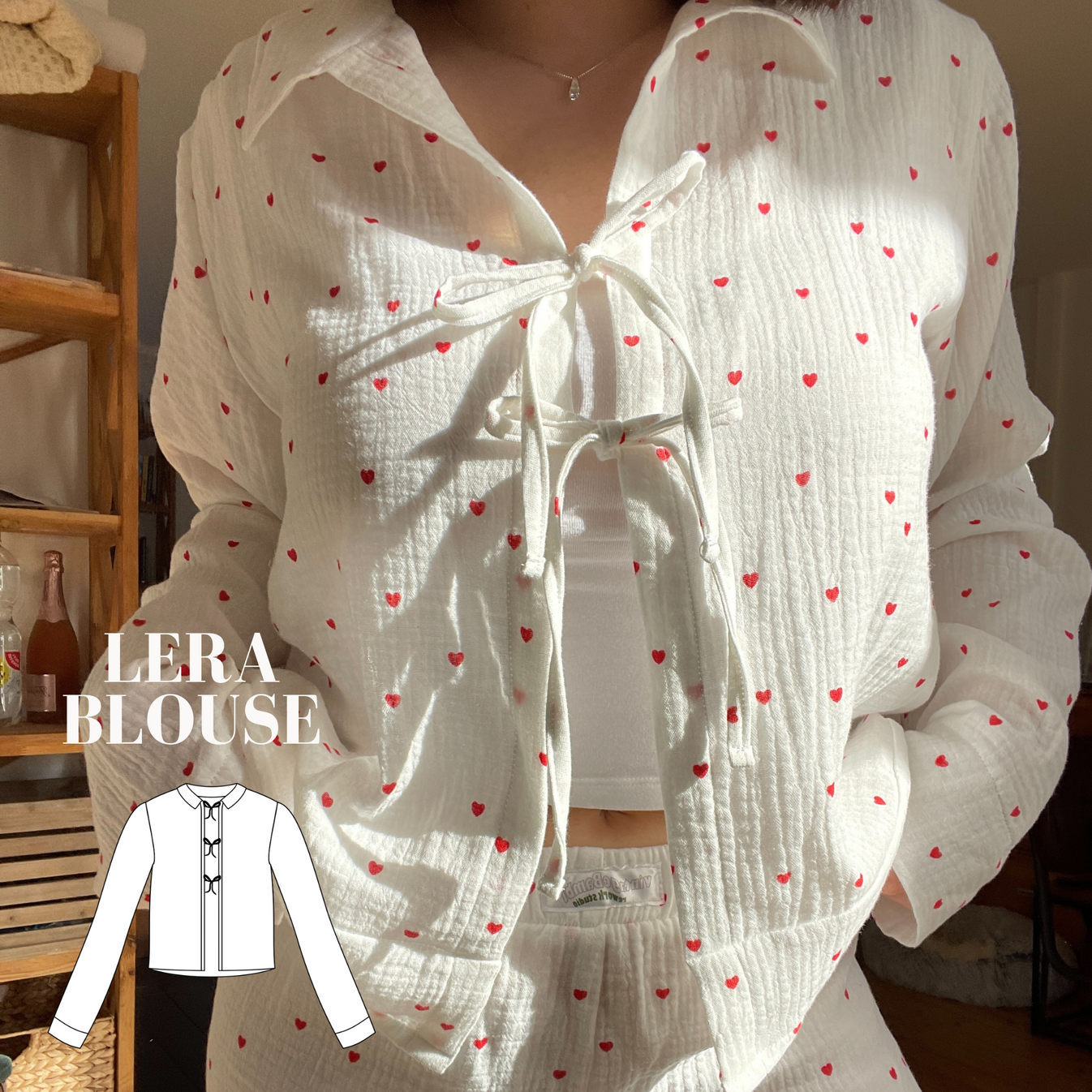 Bluse Lera Schnittmuster DEUTSCH – vintageBambi